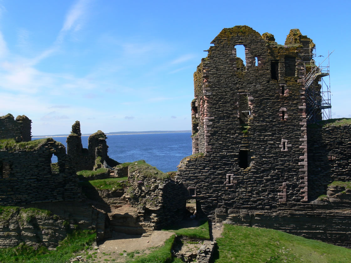 Castle Sinclair Girnigoe, Caithness in the far north of Scotland